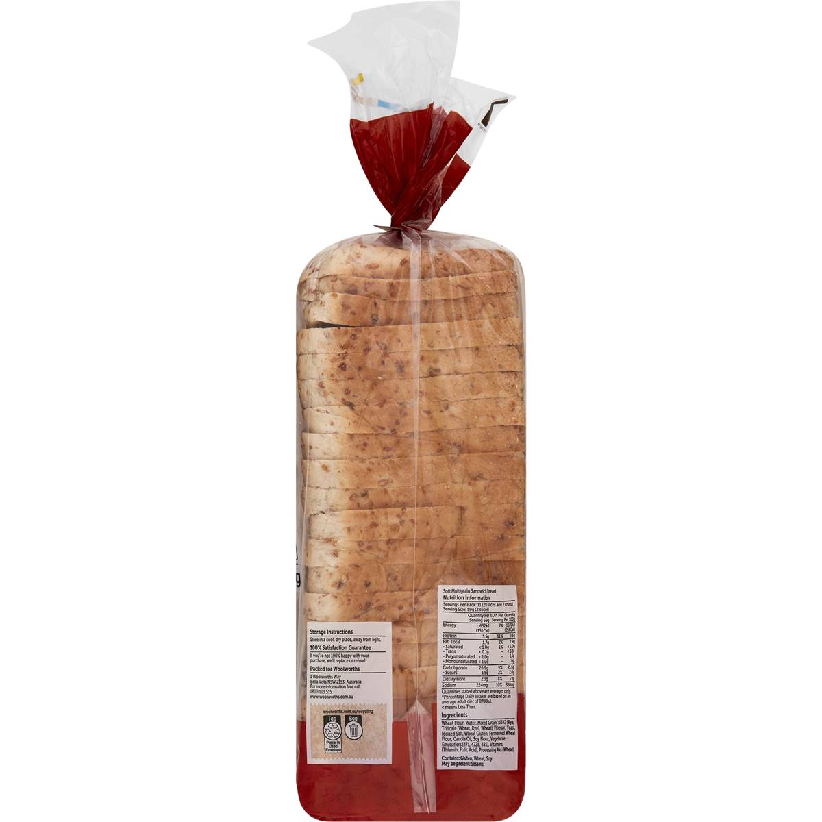 Woolworths Soft Multigrain Sandwich Bread 650g | Woolworths