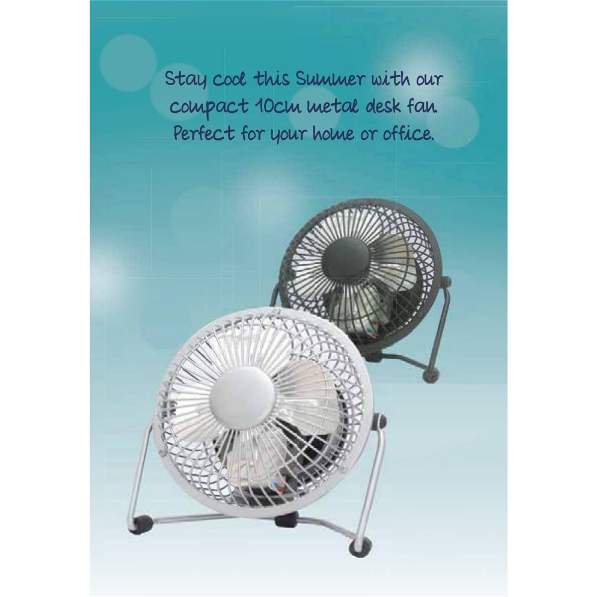 Adesso 10cm Metal Desk Fan Each | Woolworths