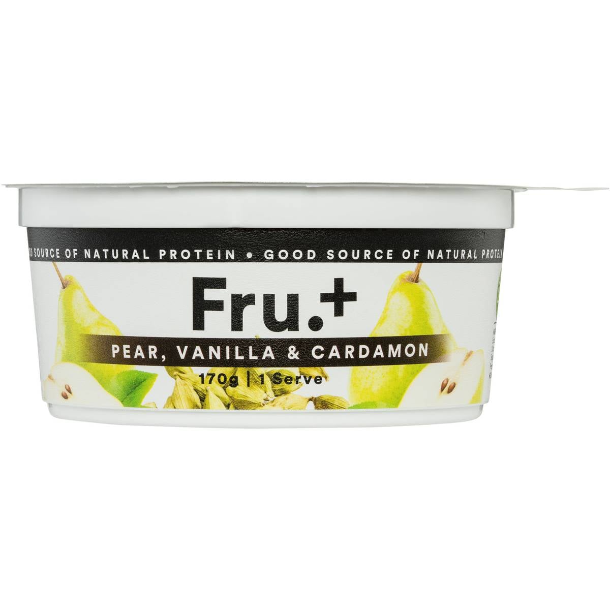 Fru.+ Poached Pear Yoghurt 170g | Woolworths