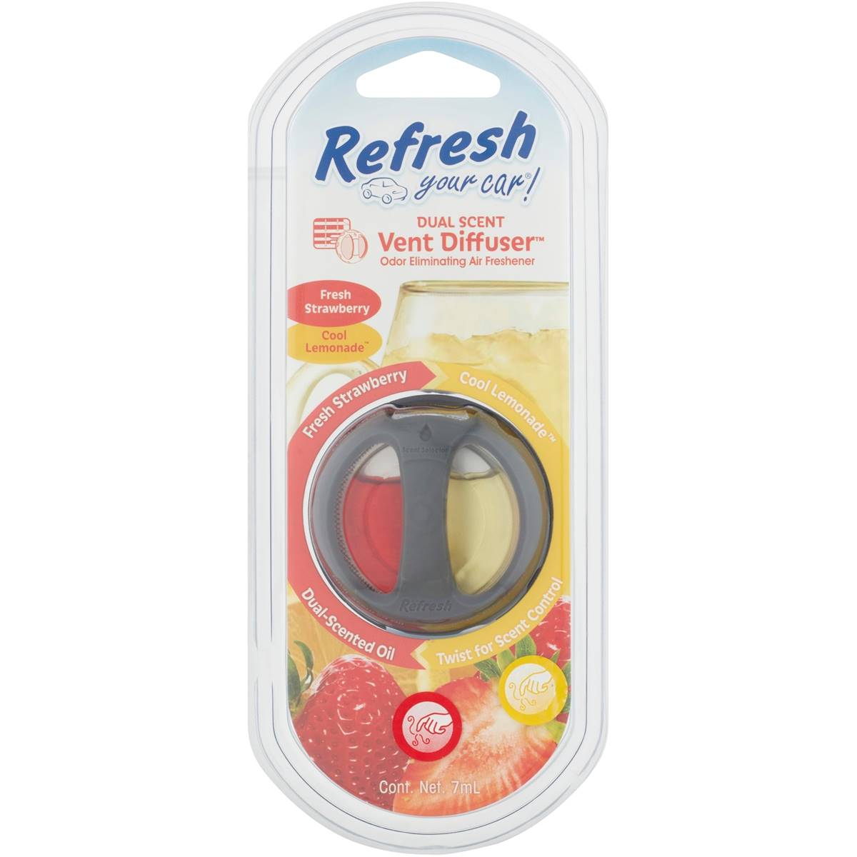 Refresh Your Car Diffuser Fresh Strawberry Cool Lemonade Each | Woolworths