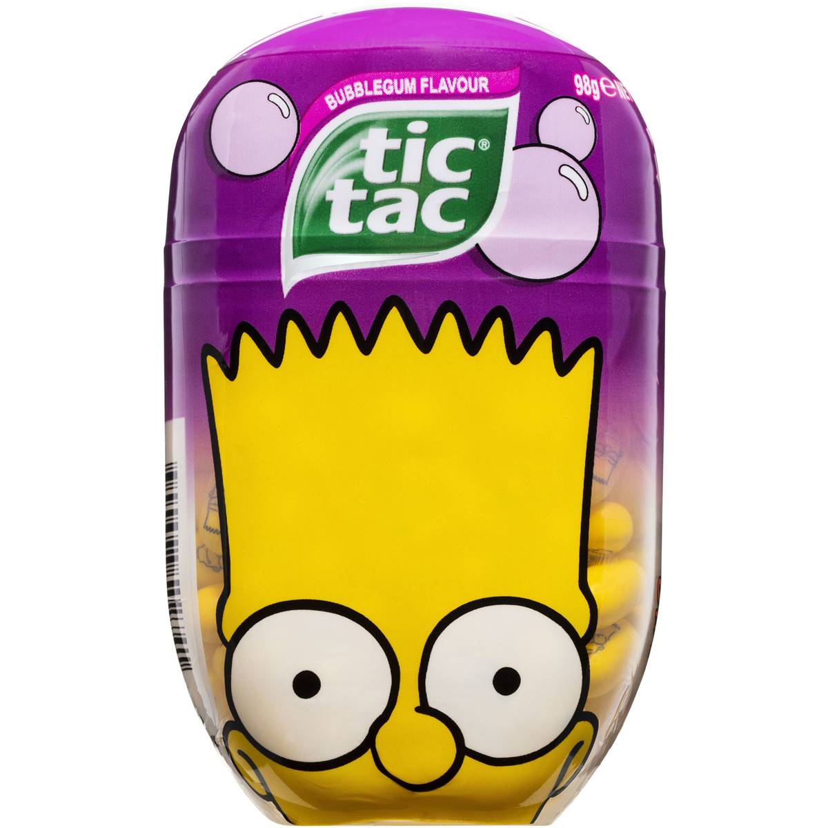 Tic Tac Simpsons Bubblegum 98g | Woolworths