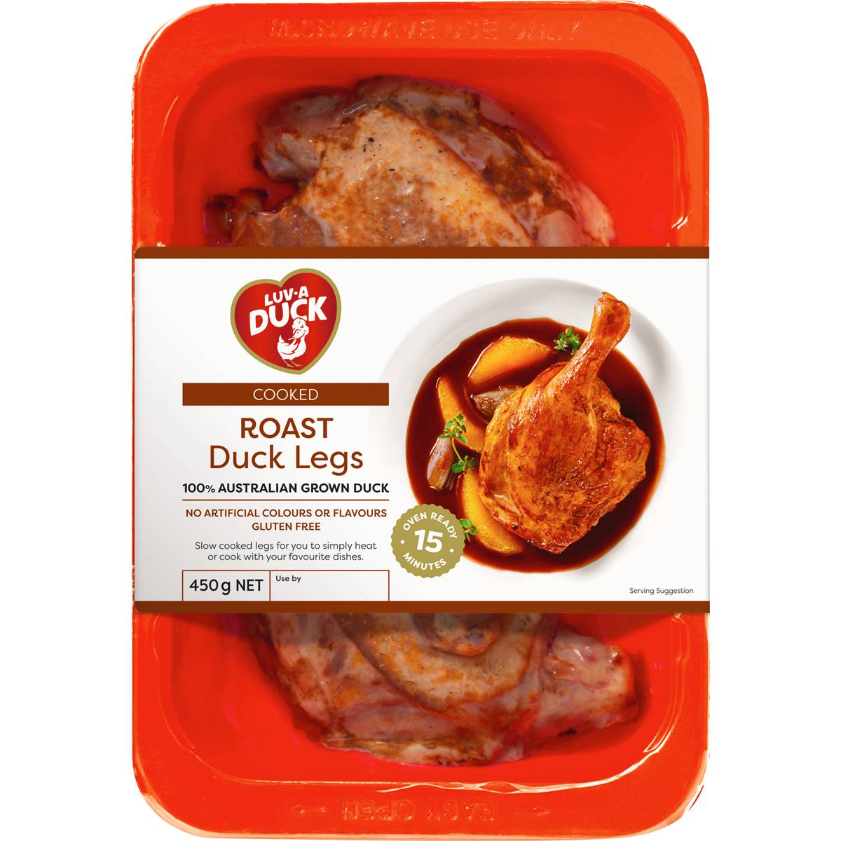 Luv a duck Roast Duck Legs 450g Woolworths