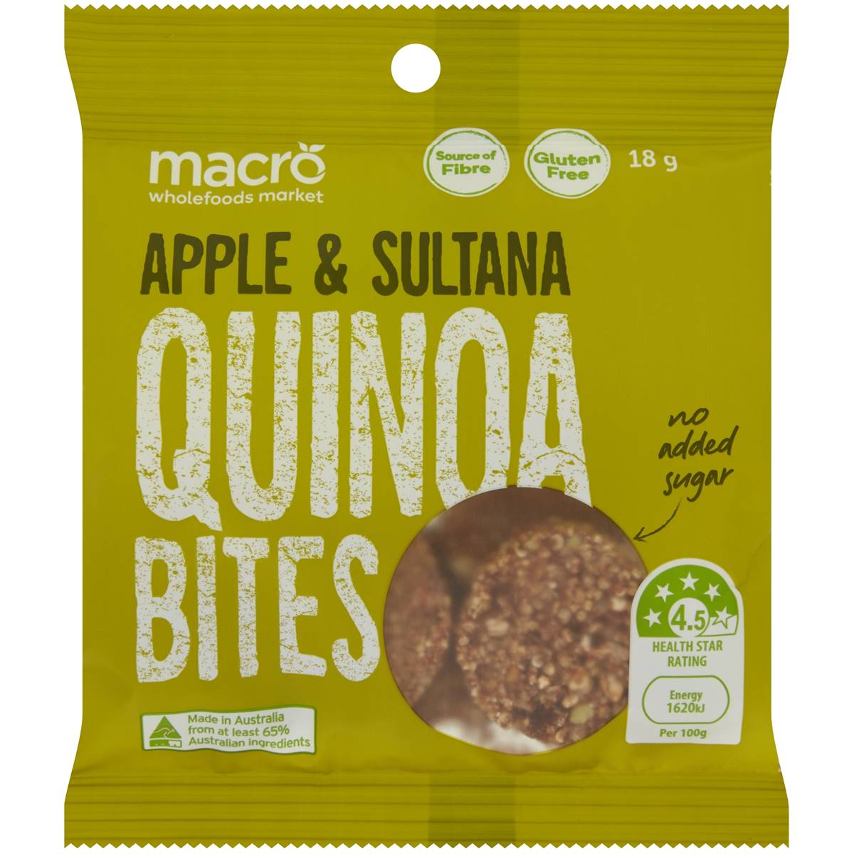 Macro Apple Sultana & Quinoa Bites 18g | Woolworths
