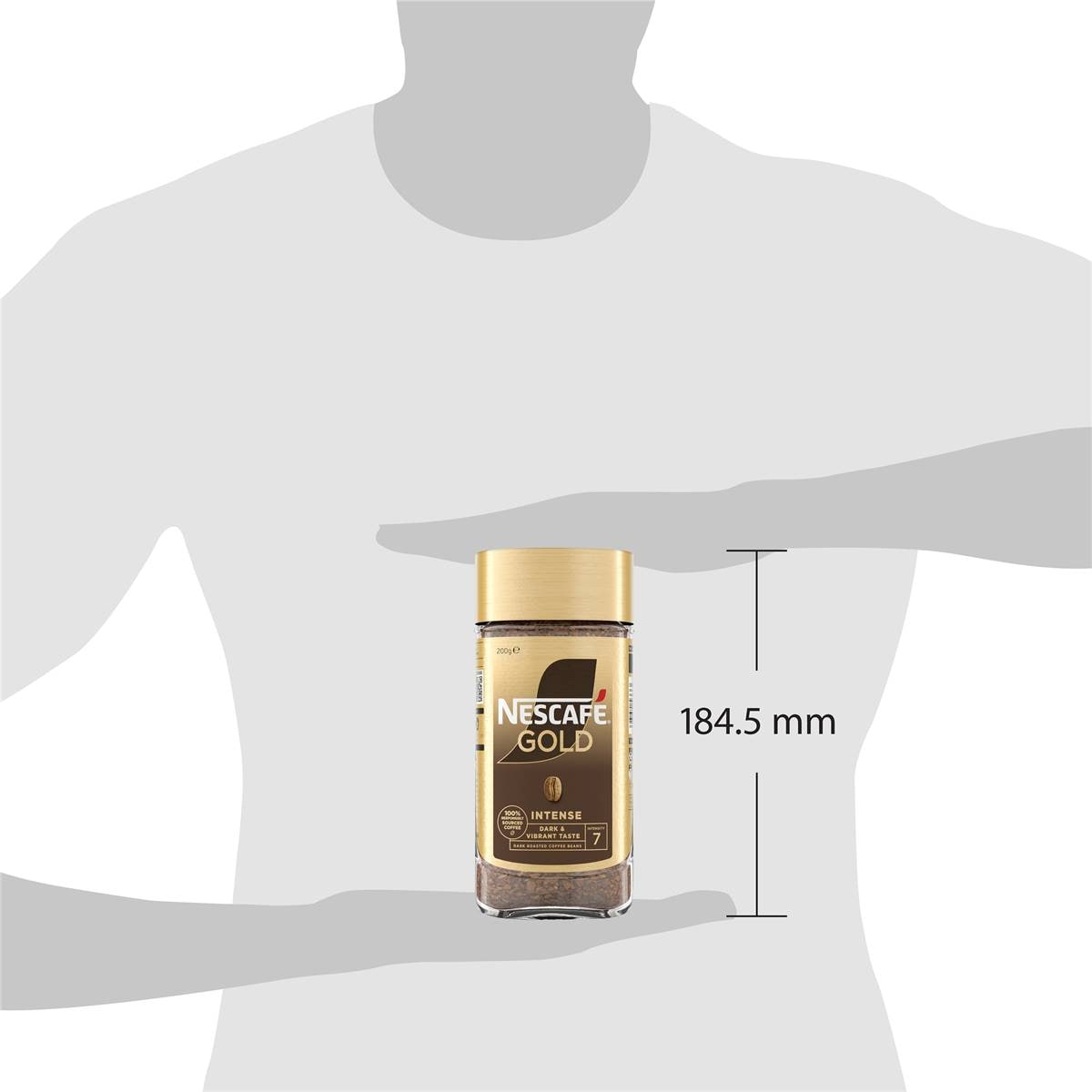 Nescafe Gold Intense Soluble Instant Coffee 200g | Woolworths