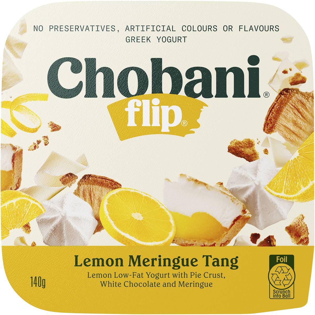 Chobani Flip Lemon Meringue Tang 140g | Woolworths