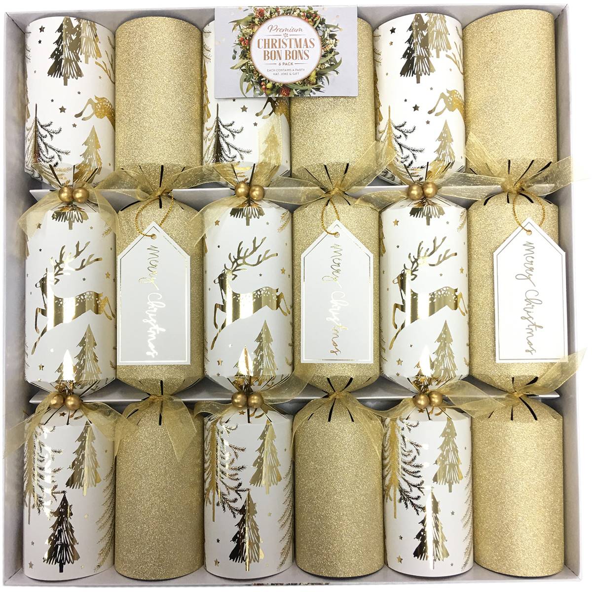 Christmas Christmas Premium Bon Bons Assorted 6 Pack | Woolworths