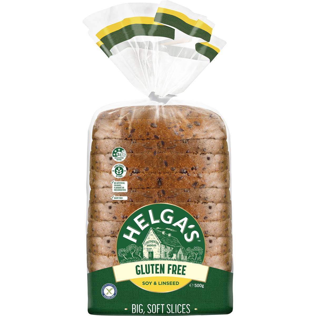 Helga's Gluten Free Soy & Linseed Loaf 500g | Woolworths