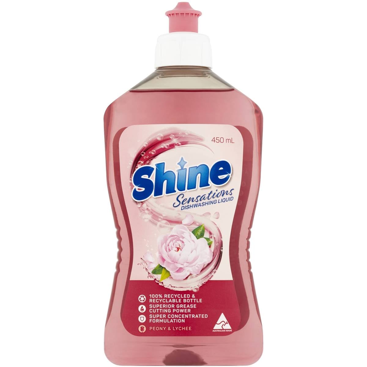 Shine Infusions Dishwashing Liquid Peony & Lychee 450ml | Woolworths