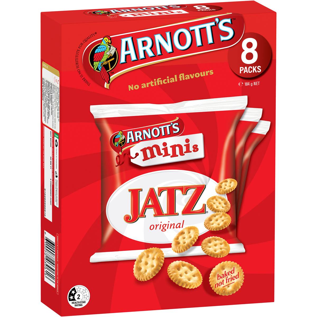 Arnott's Jatz Mini Multipack 184g | Woolworths