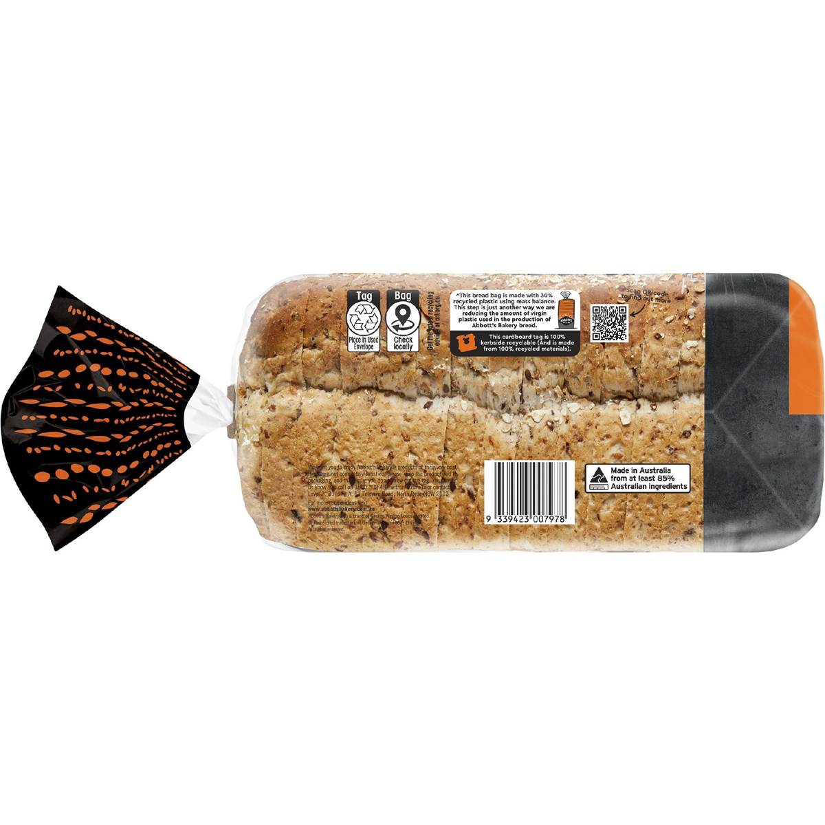 Abbott's Bakery Country Grains Sandwich Slice Bread Loaf 800g | Woolworths