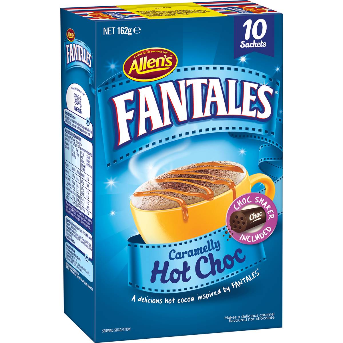 Allen's Fantales Hot Drinking Chocolate 10 Pack | Woolworths