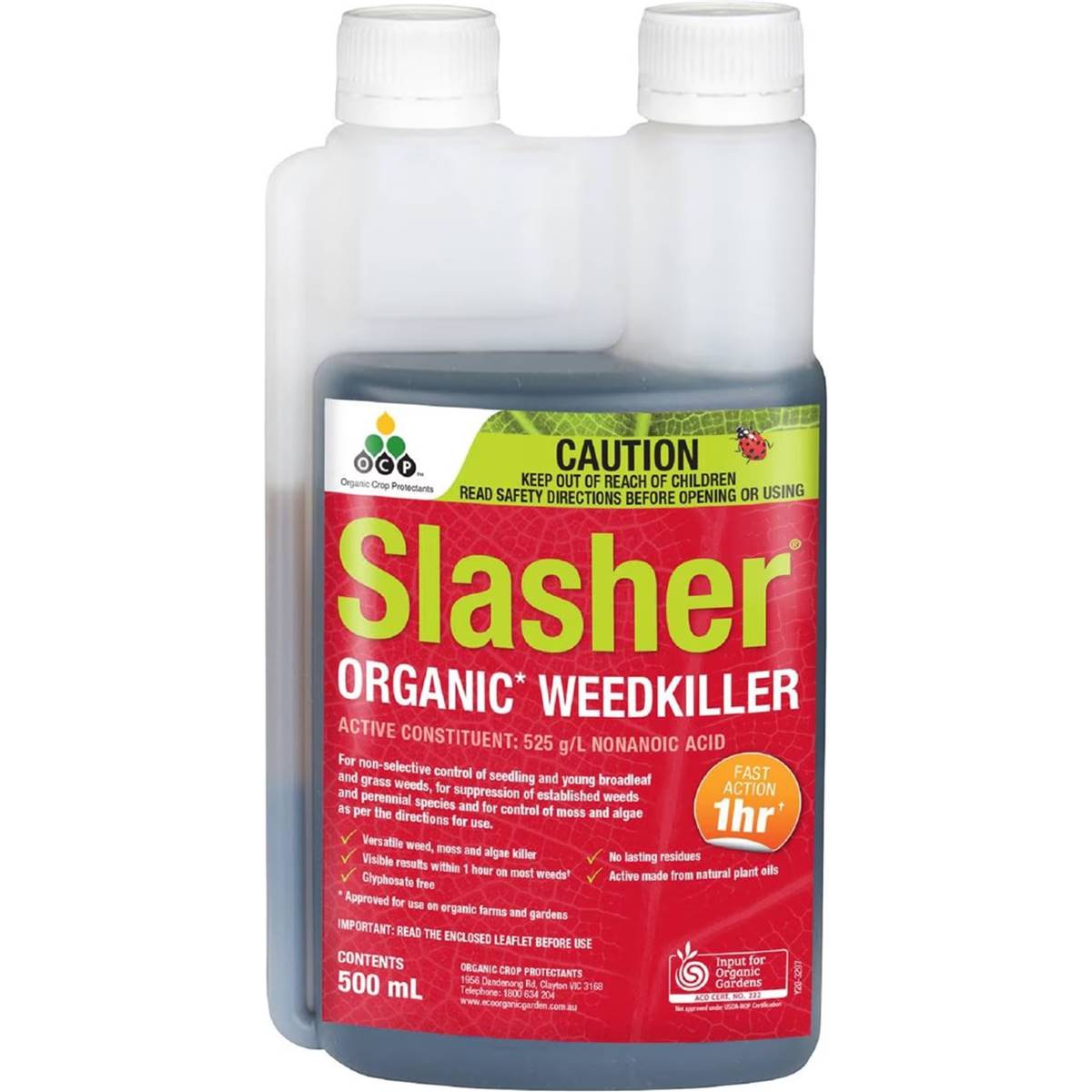 Slasher Organic Weed Killer Concentrate 500ml Woolworths