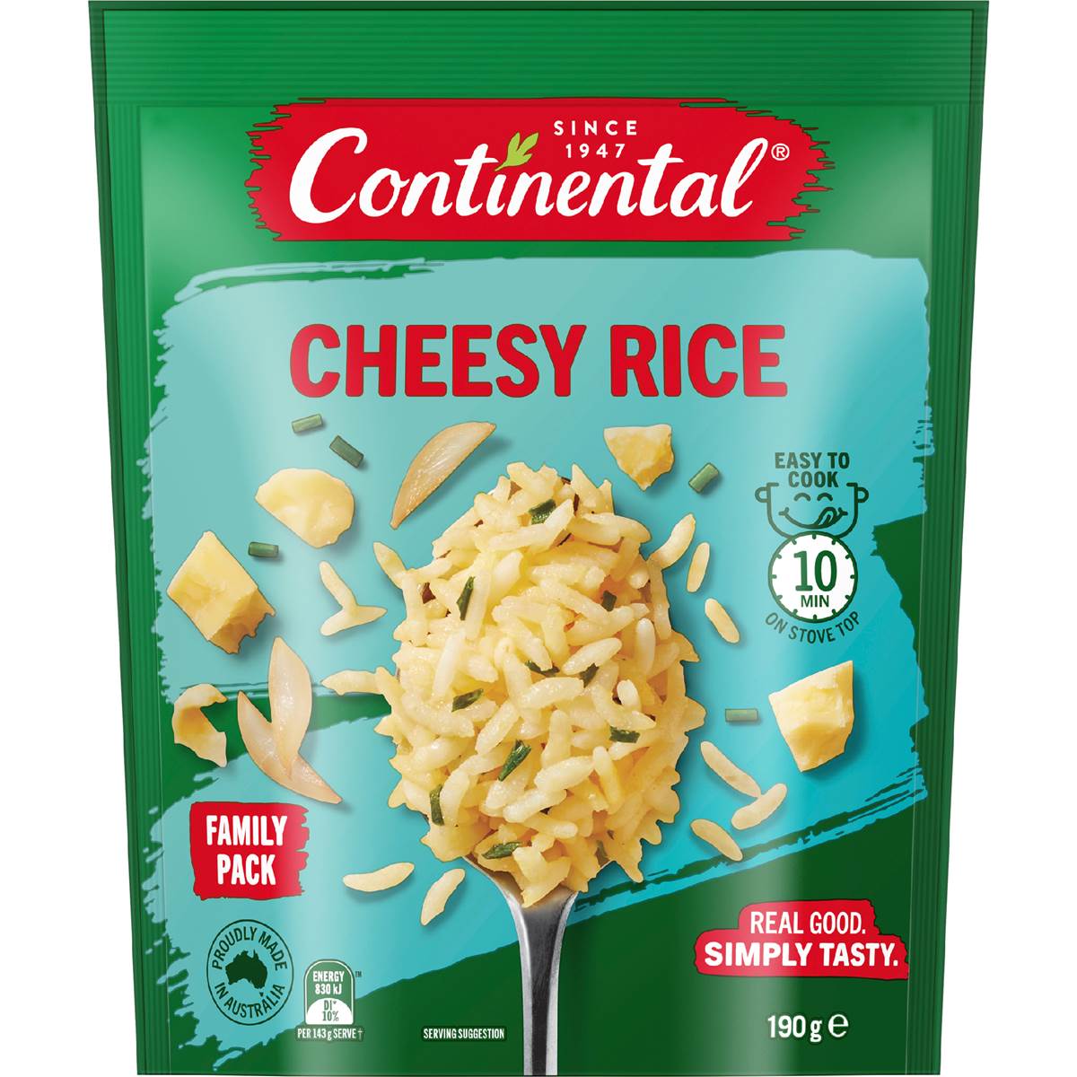 Continental Classics Cheesy Rice Family Pack Serves 4 190g | Woolworths