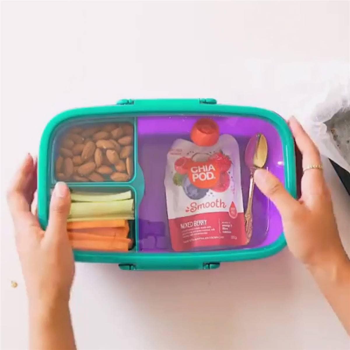 Decor Go Lunch Box Divided 2.7l Assorted Each | Woolworths