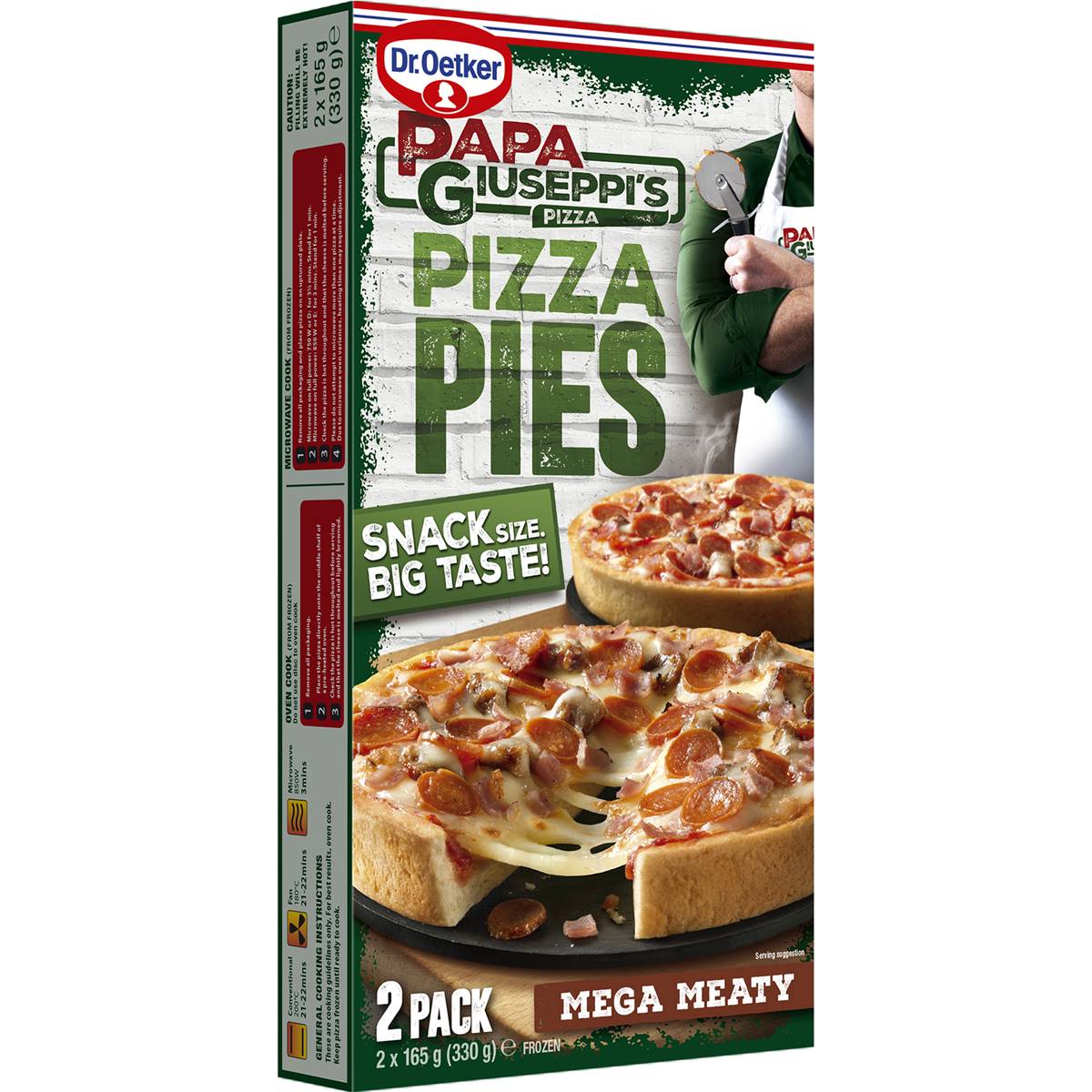 Dr. Oetker Papa Giuseppis Pizza Pie Mega Meaty 330g | Woolworths