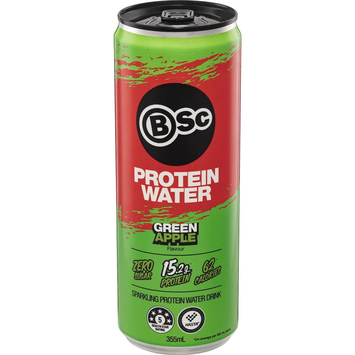 Bsc Protein Water Green Apple 355ml | Woolworths