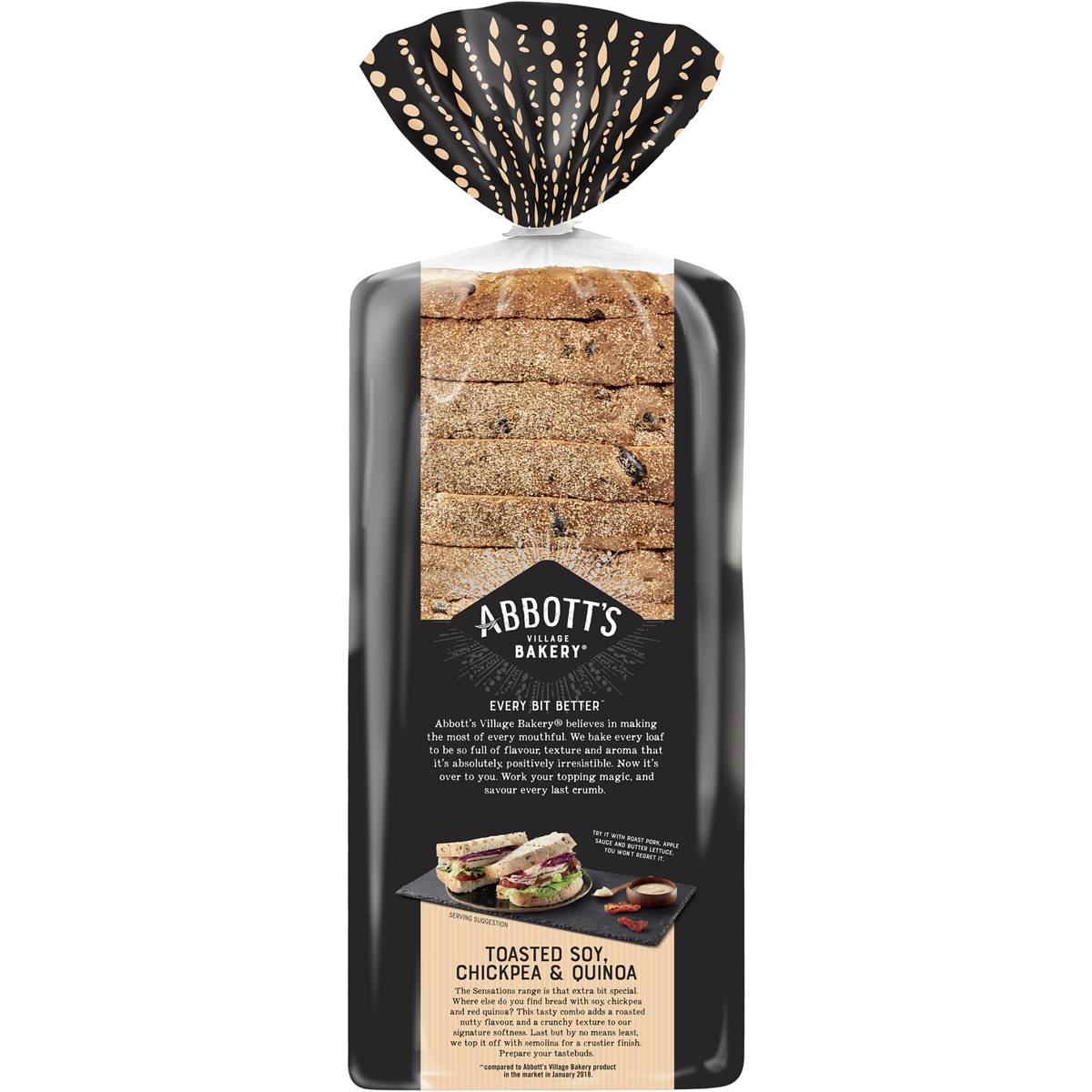 Abbott's Village Bakery Toasted Soy Chickpea & Quinoa 750g | Woolworths