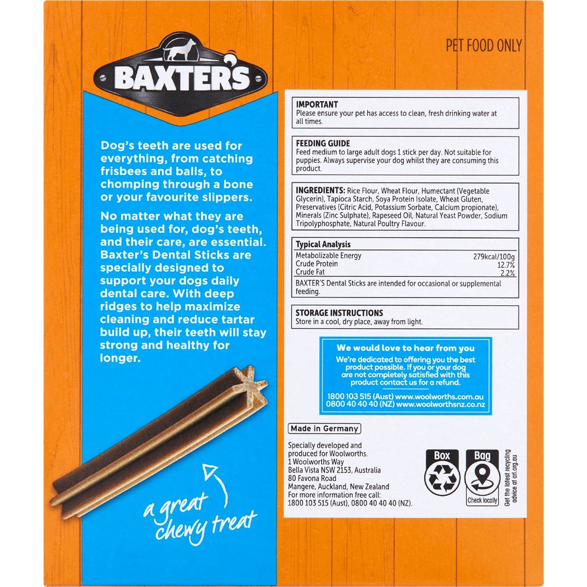 Dental Sticks Dogs Woolworths at Frederick Rosado blog