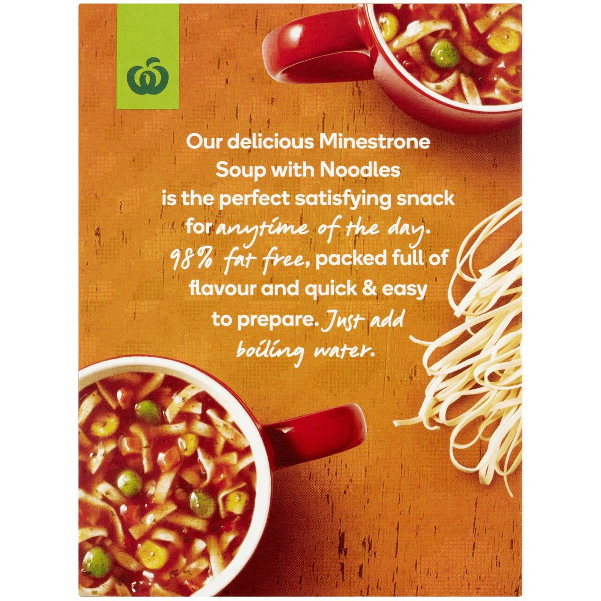 Woolworths Instant Soup Minestrone 75g | Woolworths