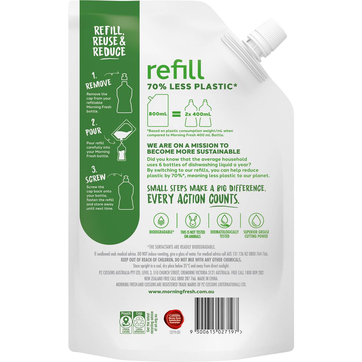 Morning Fresh Dishwashing Liquid Refil Limited Edition Citrus Burst ...