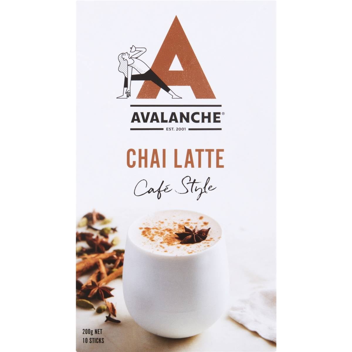 Avalanche Chai Latte Cafe Style Sachets 10 Pack | Woolworths