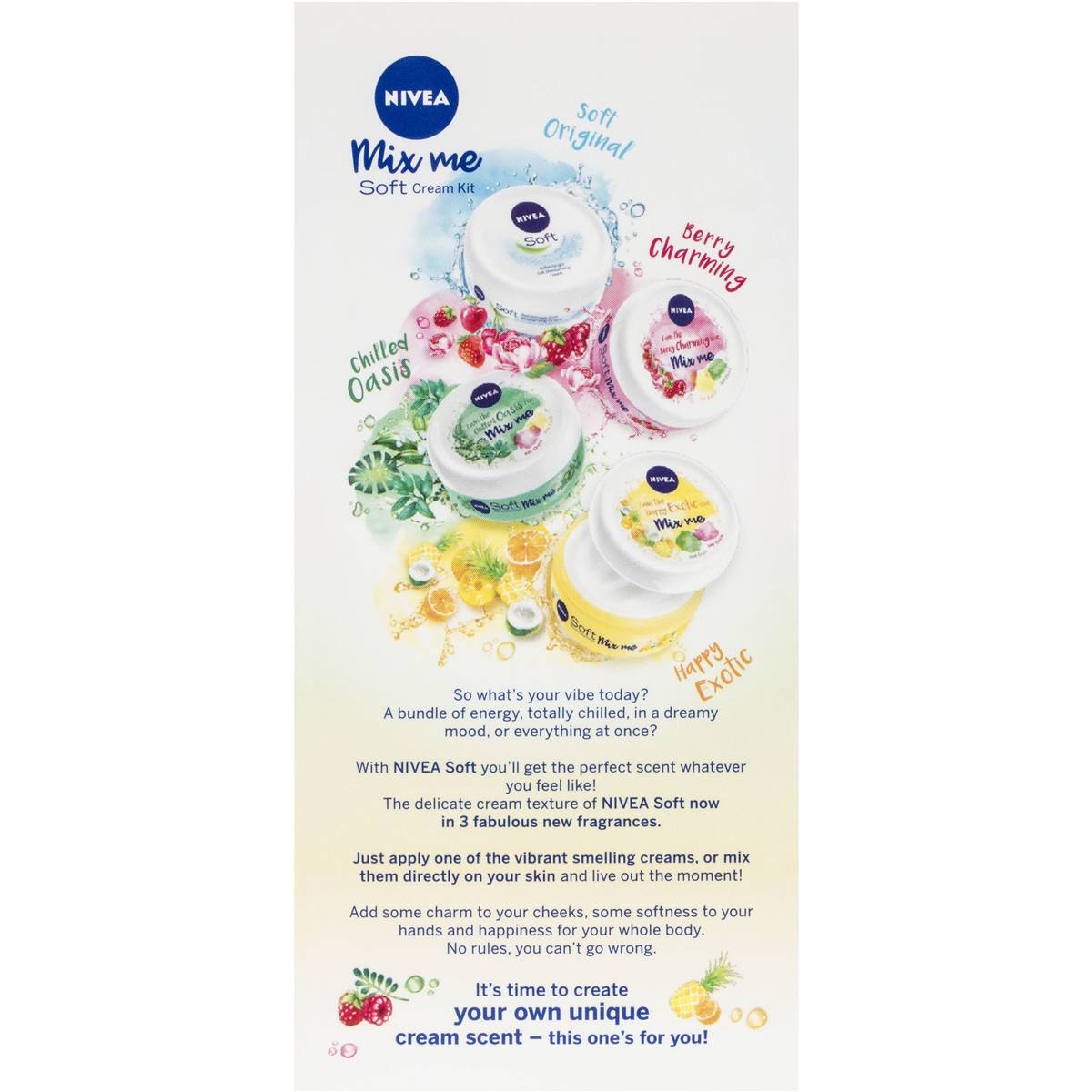 Nivea Mix Me Scented Body Lotion Moisturiser Kit 50ml | Woolworths