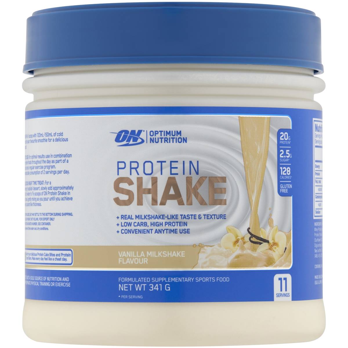 Optimum Nutrition Protein Shake Vanilla 341g | Woolworths