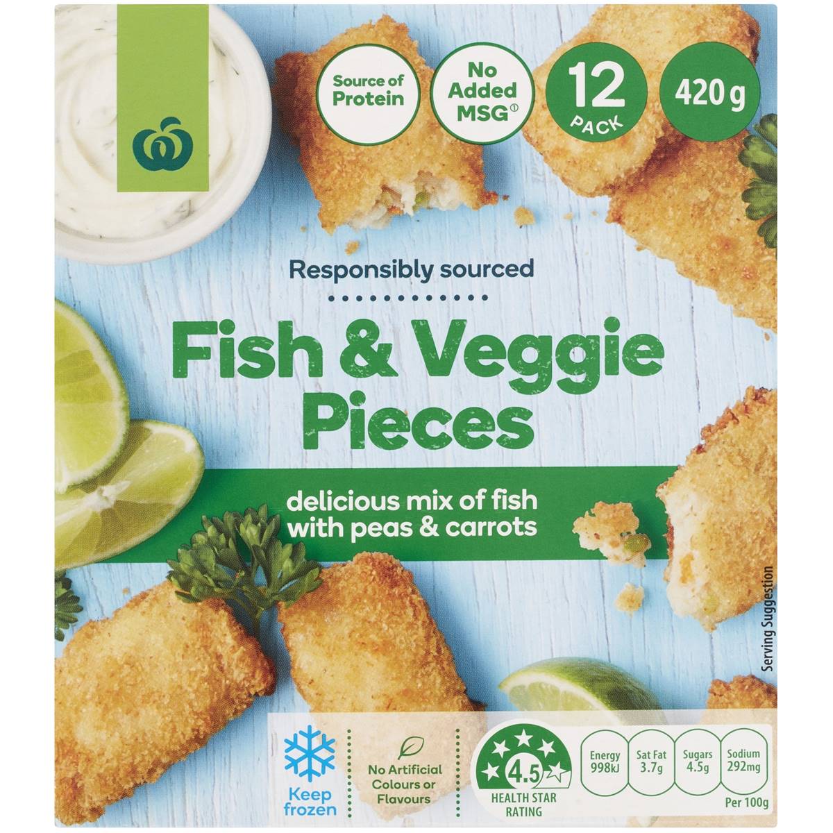 Woolworths Fish & Veggie Pieces 12 Pack | Woolworths
