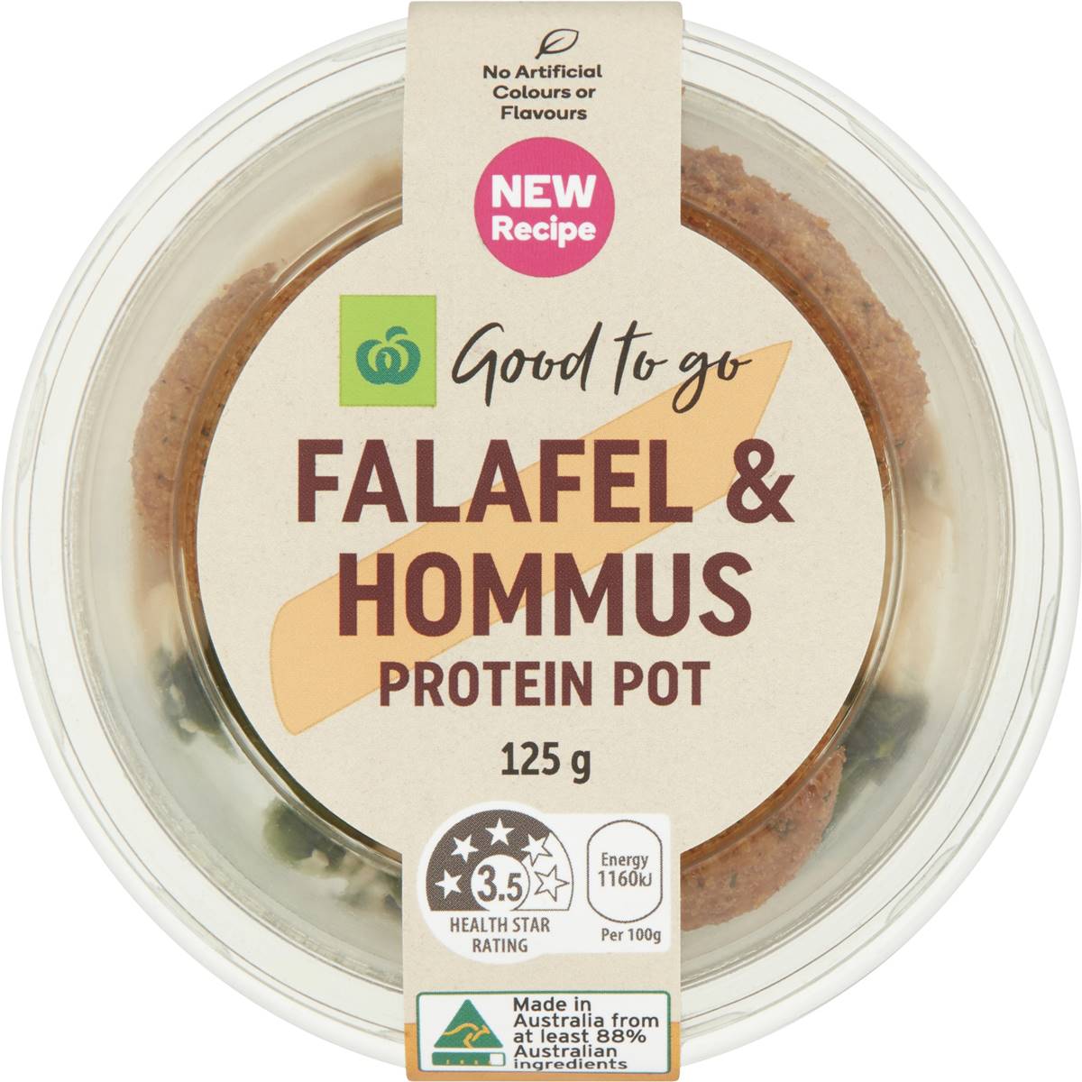 Woolworths Good To Go Falafel & Hummus Pot 125g | Woolworths