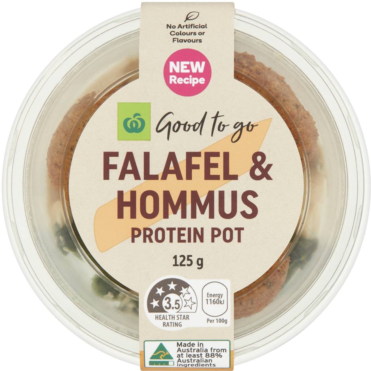 Woolworths Good To Go Falafel & Hummus Pot 125g | Woolworths