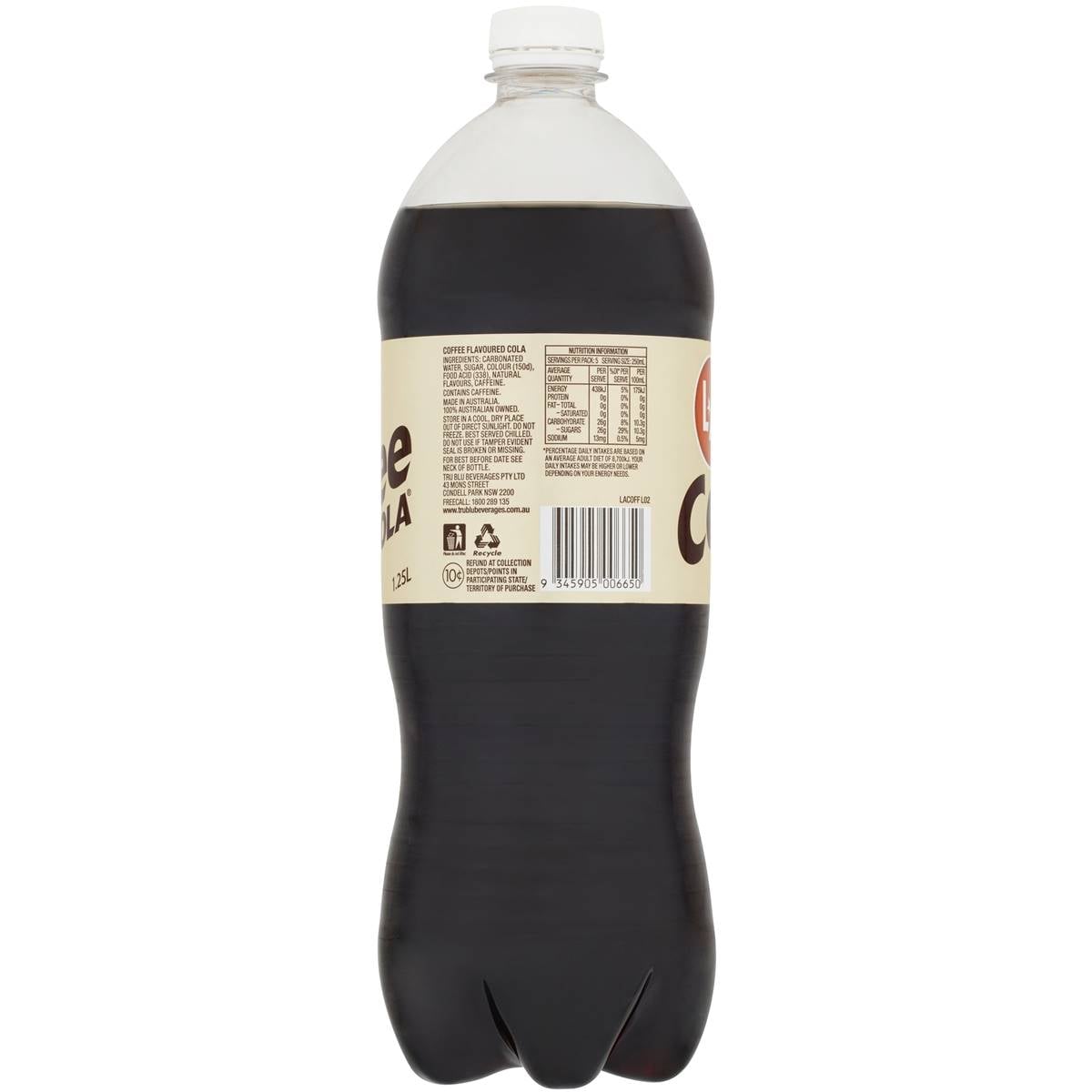 La Coffee Ice Cola 1.25l | Woolworths