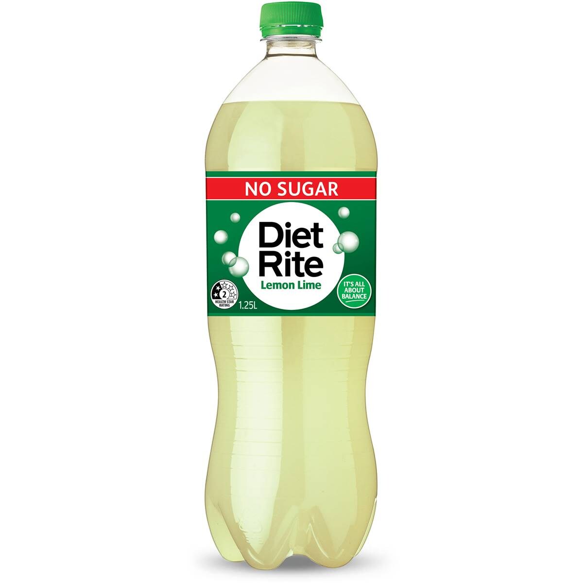 Diet Rite Lemon Lime 1.25l | Woolworths
