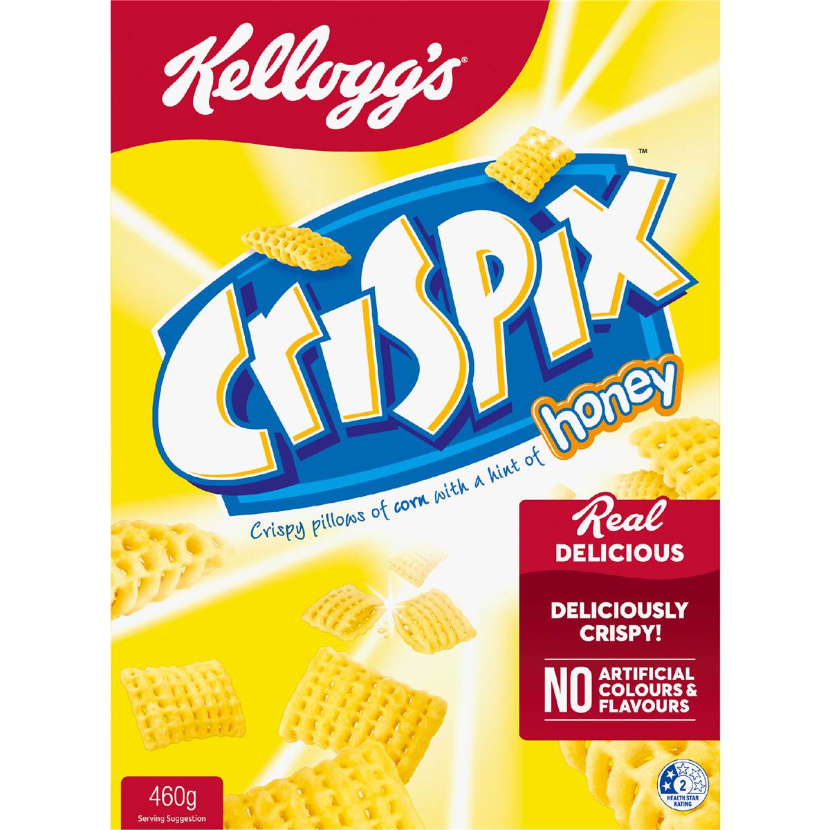 Kellogg's Crispix Honey Pillows Breakfast Cereal 460g | Woolworths