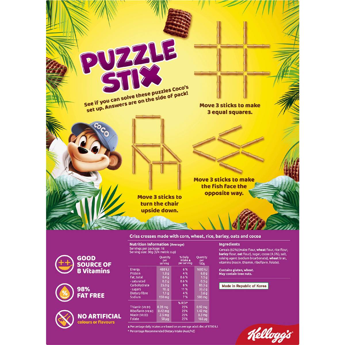 Kellogg's Coco Pops Chex Breakfast Cereal 500g | Woolworths