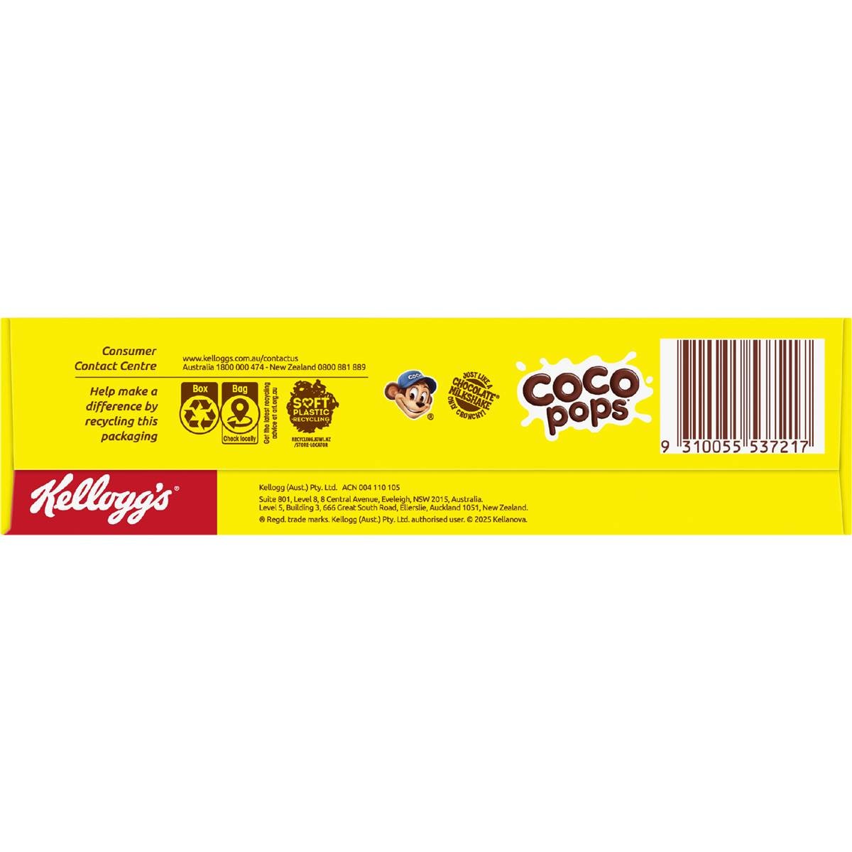 Kellogg's Coco Pops Chex Breakfast Cereal 500g | Woolworths