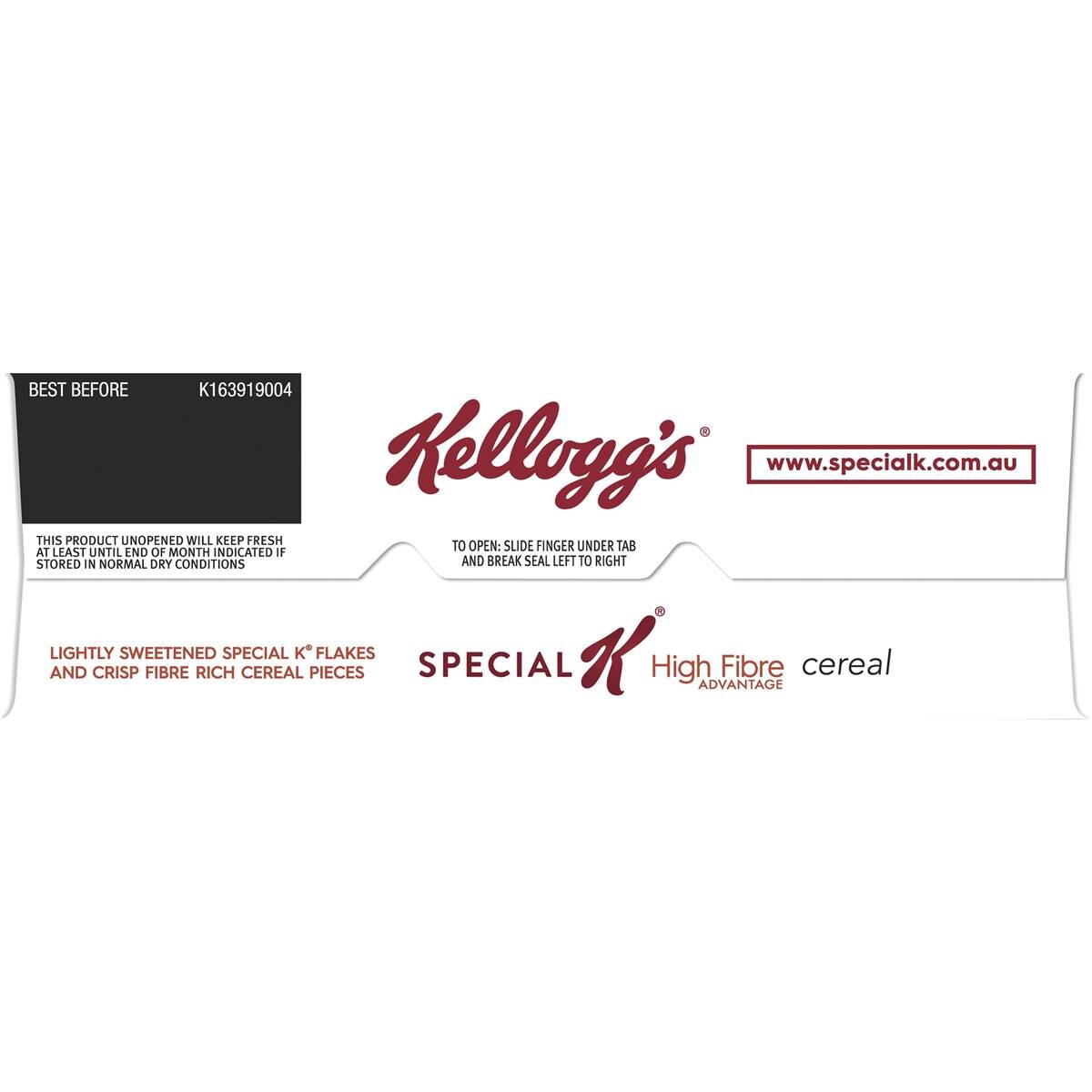Kellogg's Special K High Fibre Advantage Cereal 315g | Woolworths
