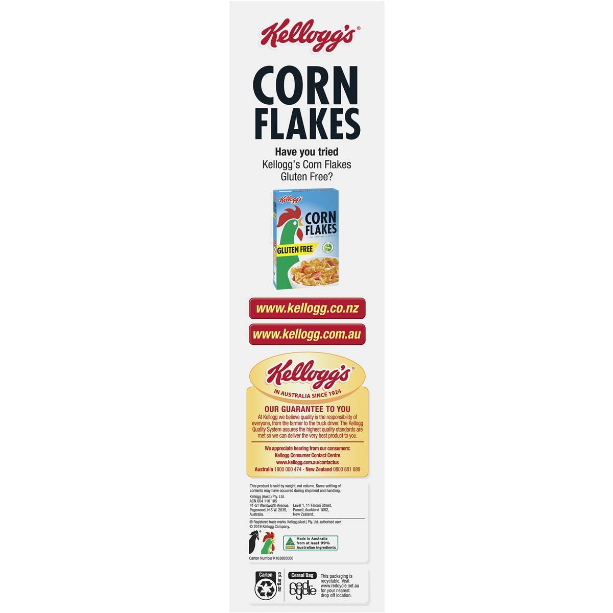 Kellogg's Corn Flakes Breakfast Cereal 725g | Woolworths
