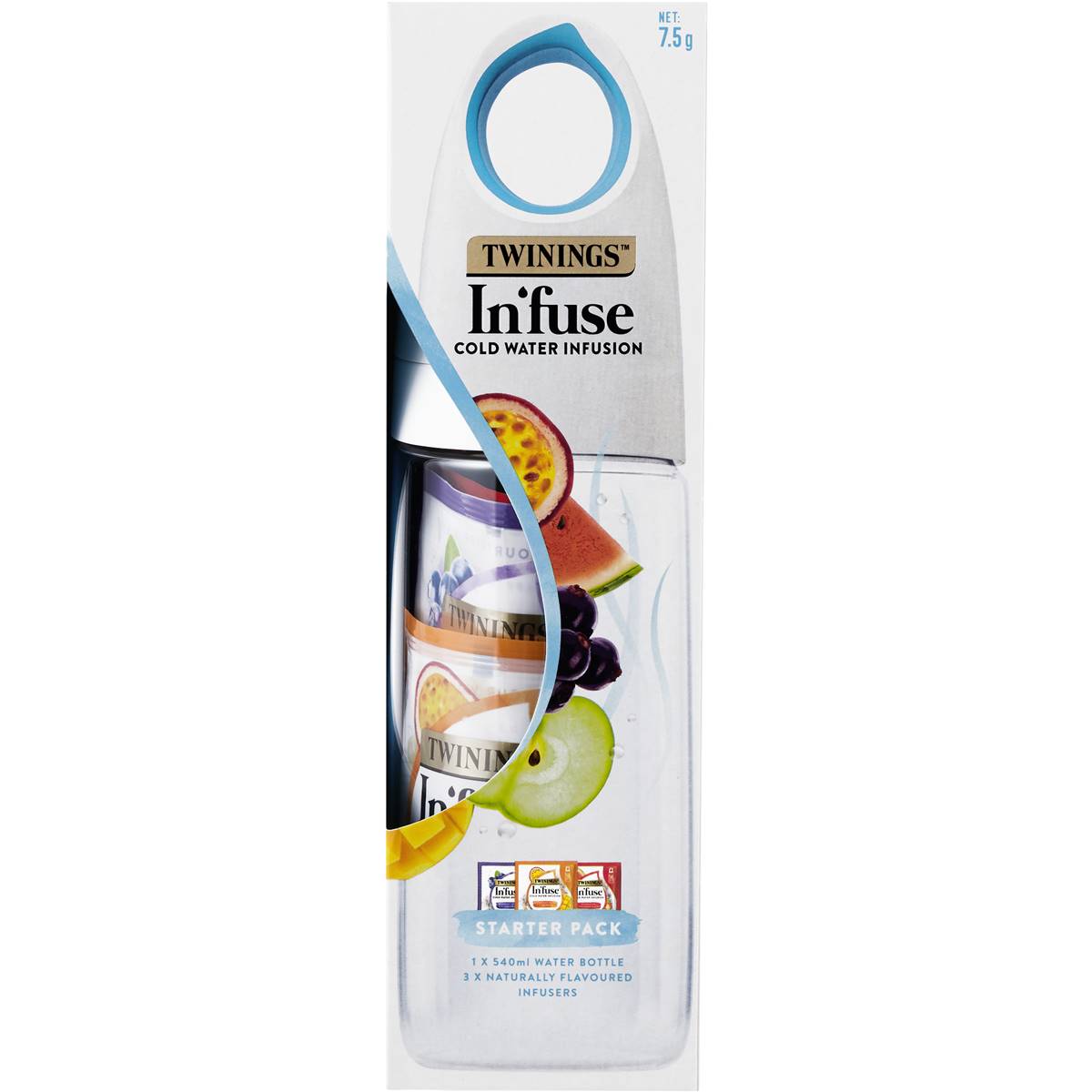Twinings Infuse Starter Pack 1 Bottle + 3 Infusers 4 Pack | Woolworths