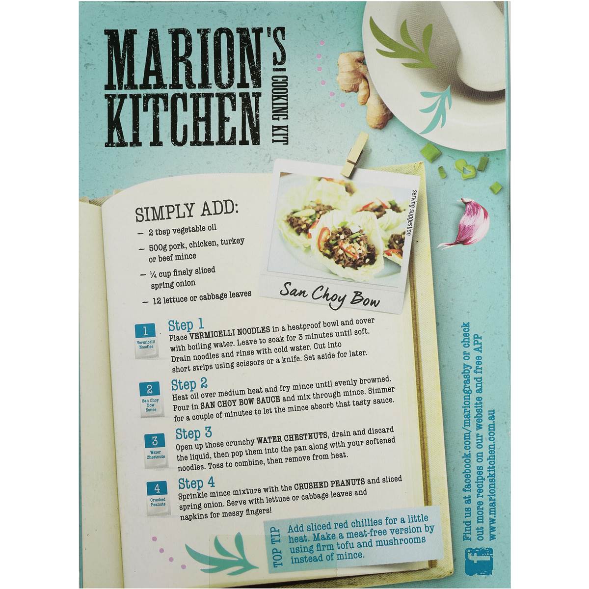 Marion's Kitchen San Choy Bow Cooking Kit 375g | Woolworths