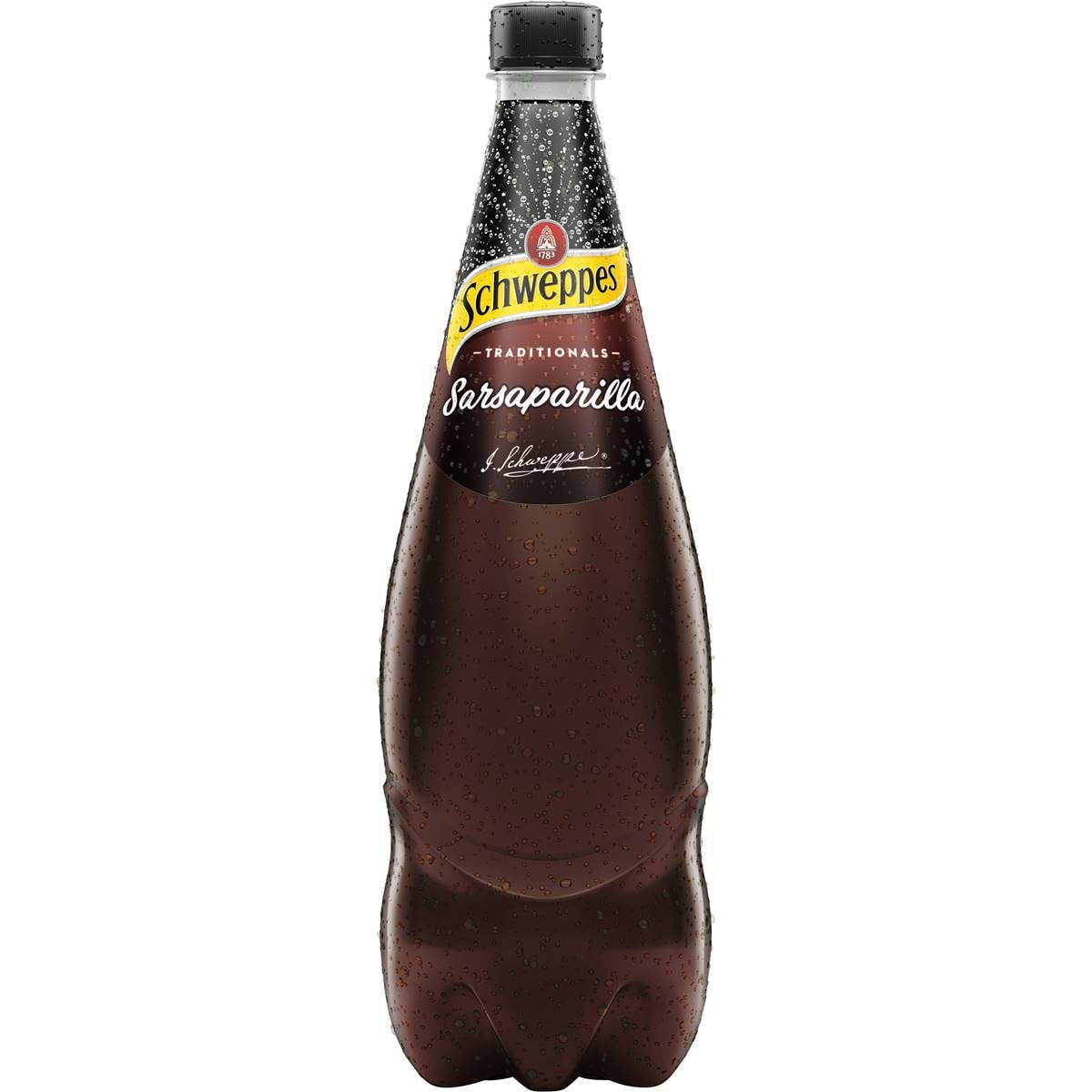 Schweppes Traditional Sarsaparilla Soft Drink Bottle Root Beer 1.1l ...
