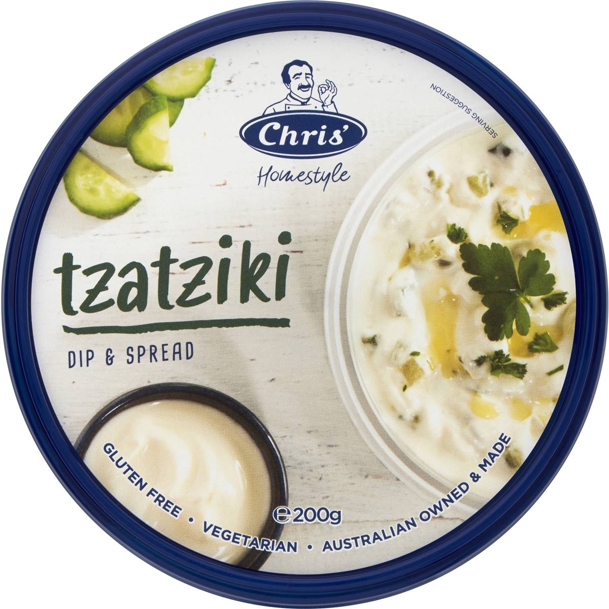 Chris' Dips Tzatziki 200g | Woolworths