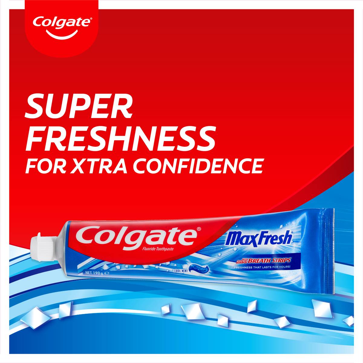 Colgate Max Fresh Breath Toothpaste Cool Mint 190g | Woolworths