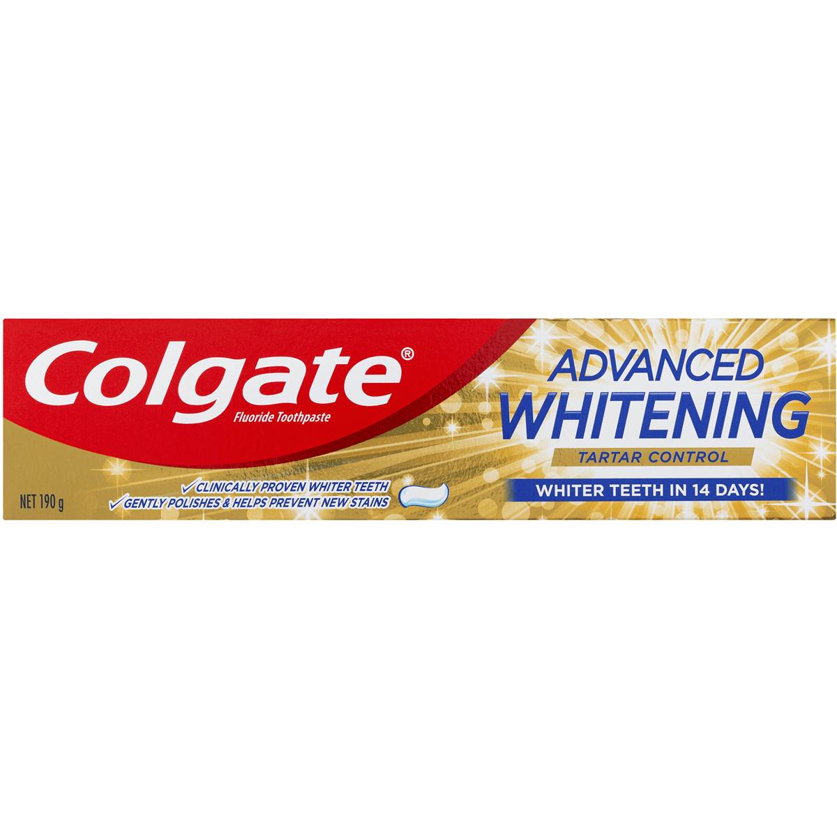 Colgate Advanced Whitening Tartar Control Toothpaste 190g | Woolworths