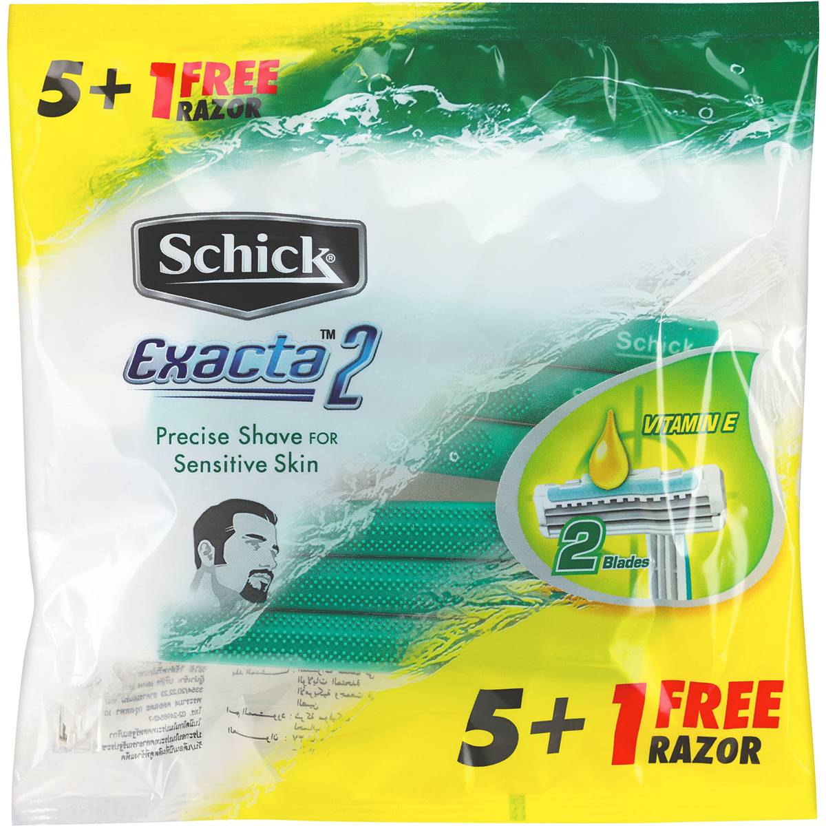 Schick Razor Disposable Exacta 2 5+1pk | Woolworths