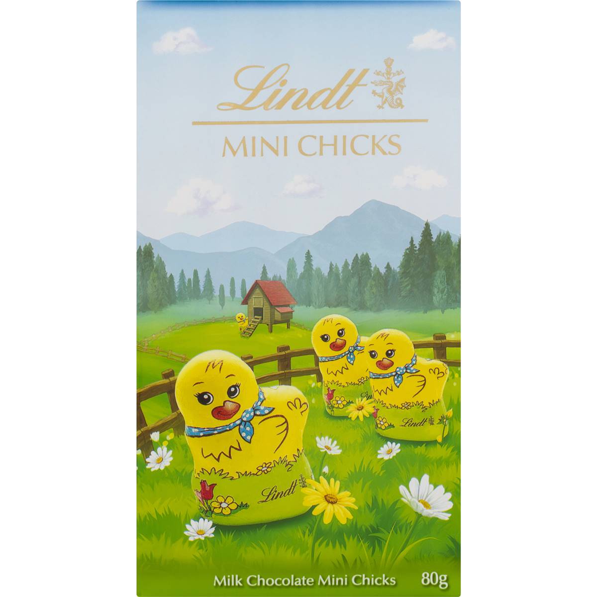 Lindt Mini Milk Chocolate Chicks Pouch 80g | Woolworths