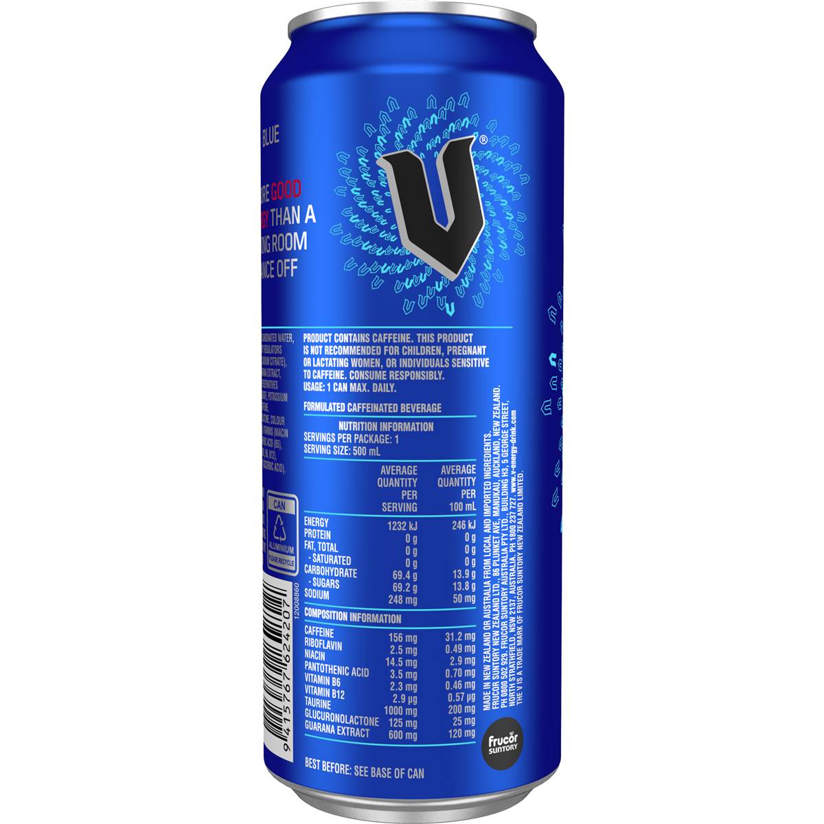 V Energy Blue 500ml | Woolworths
