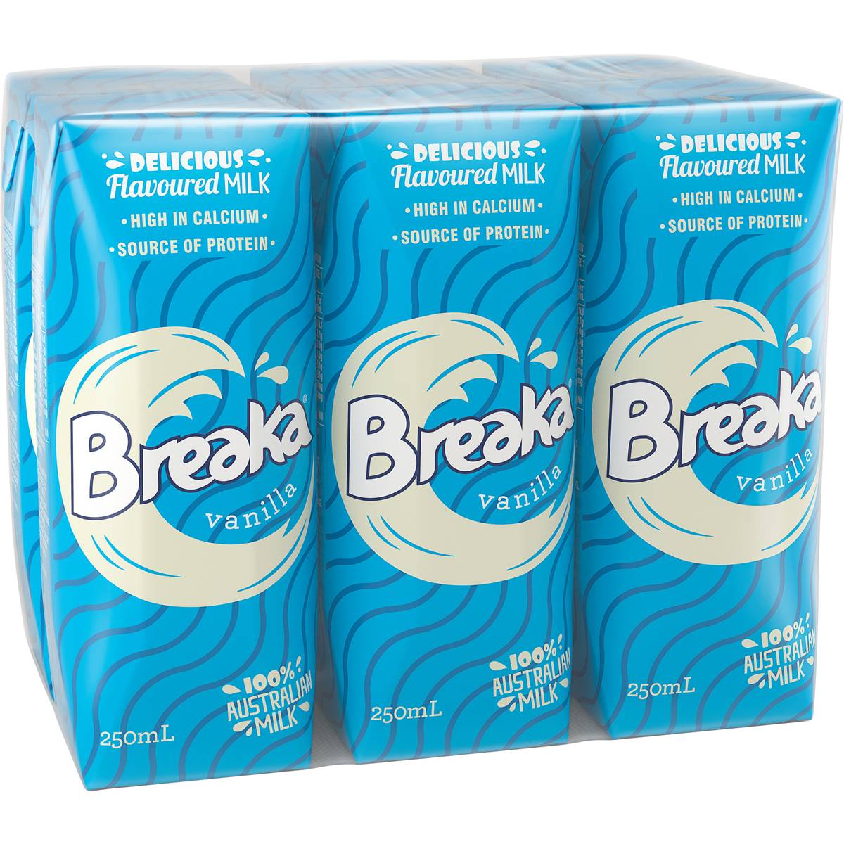 Breaka Vanilla Flavoured Milk 6 Pack | Woolworths