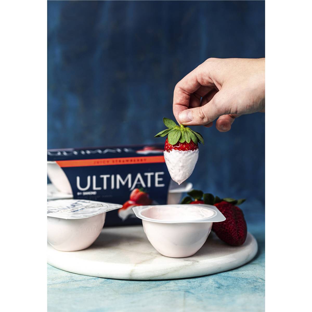 Ultimate Danone Double Cream Yoghurt Strawberry 115g X 4 Pack | Woolworths