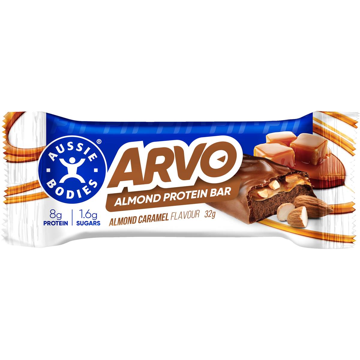 Aussie Bodies Arvo Protein Bar Almond Caramel Flavour 32g | Woolworths