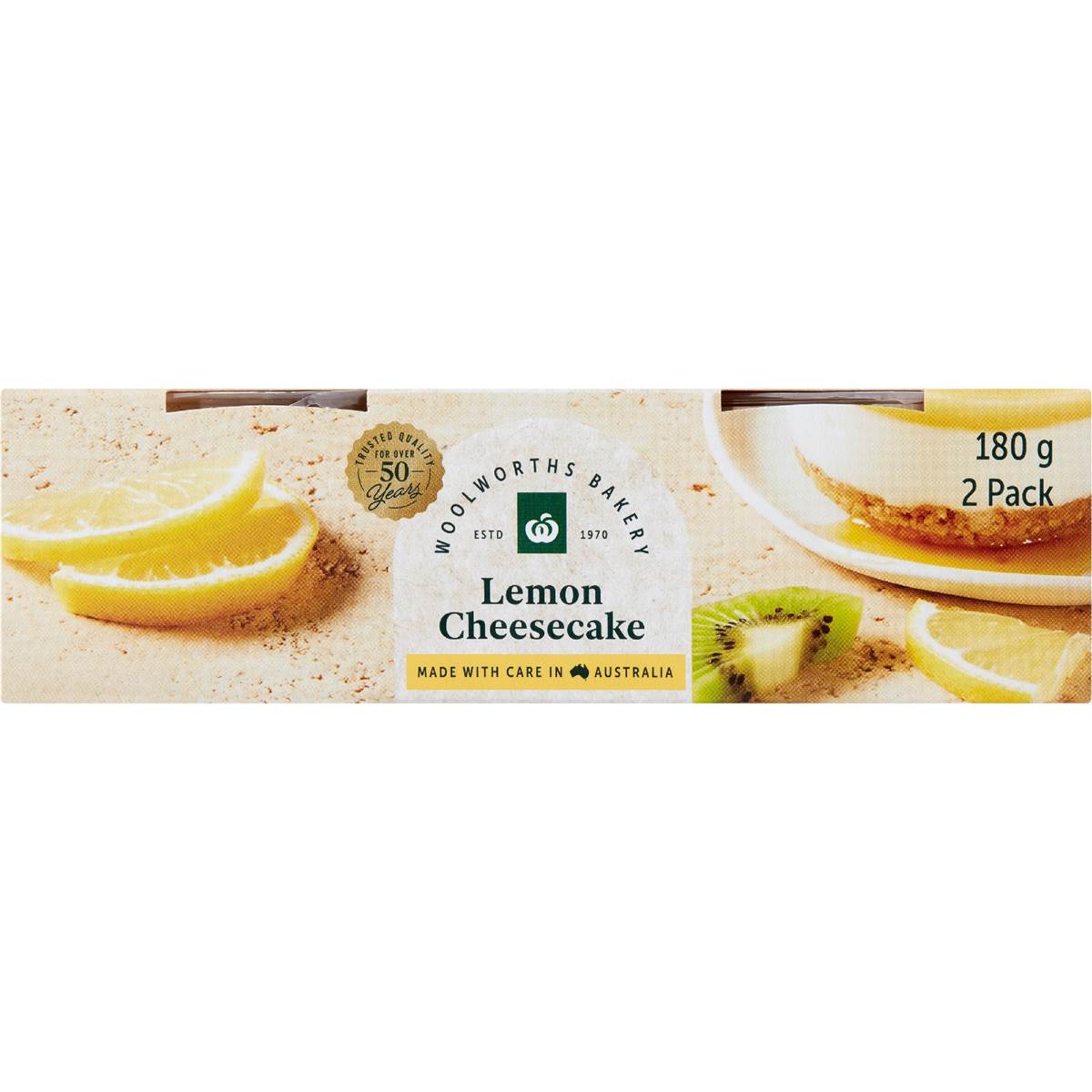 Woolworths Lemon Cheesecake 2 Pack | Woolworths